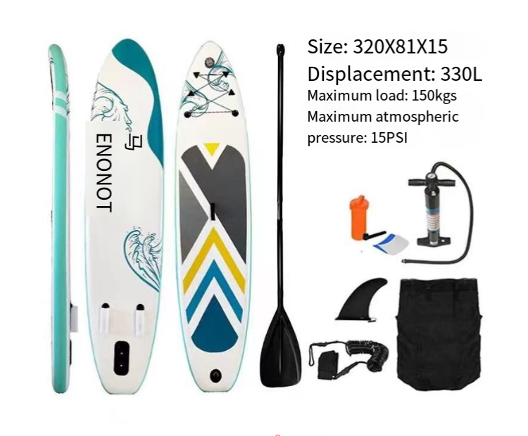 Portable Inflatable Surfboard SUP Stand Up Paddle Board with Coconut ...