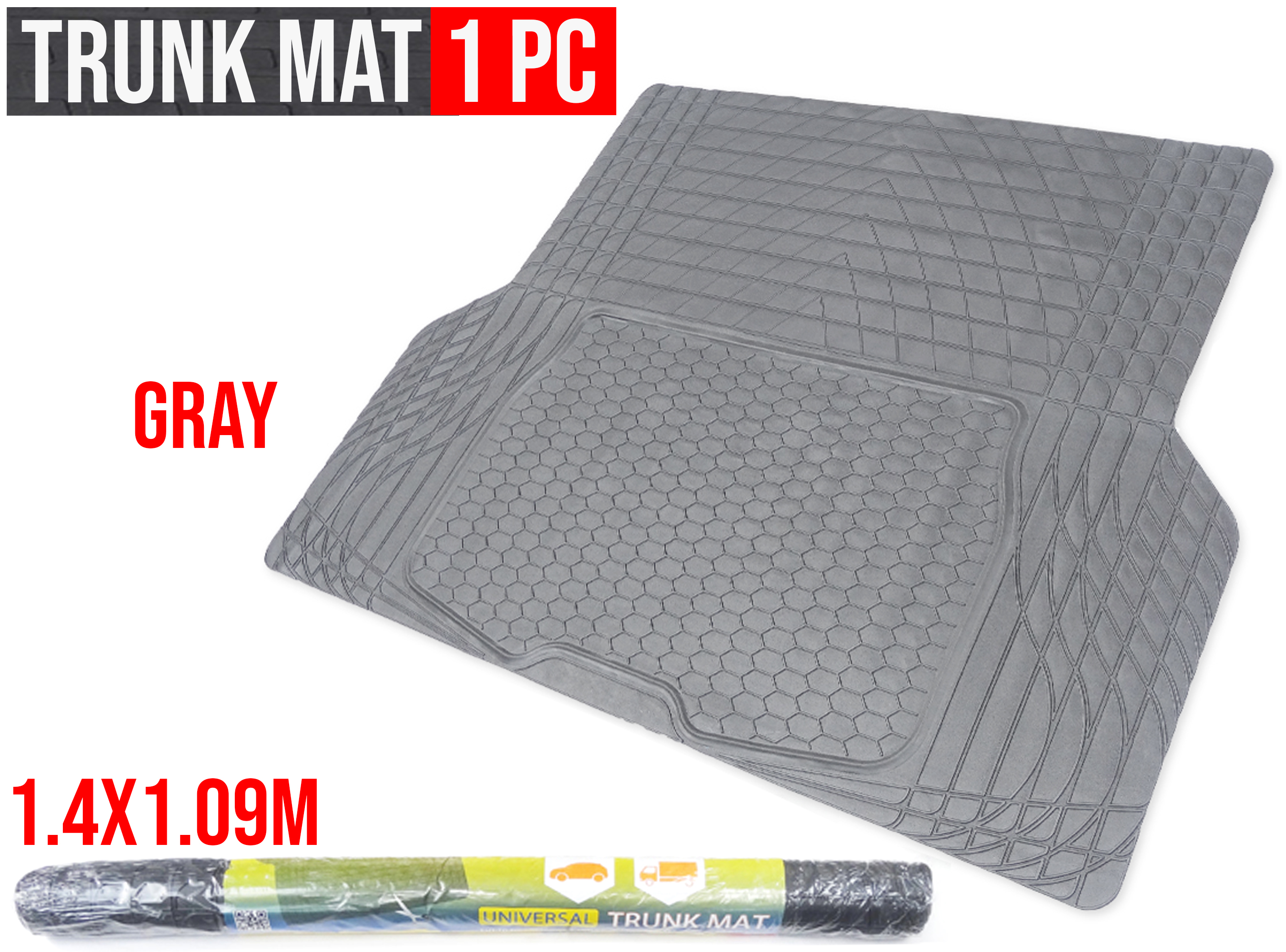 Universal All Purpose Car Trunk Mat Cut to Fit 1.4x1.09 meter per roll ...