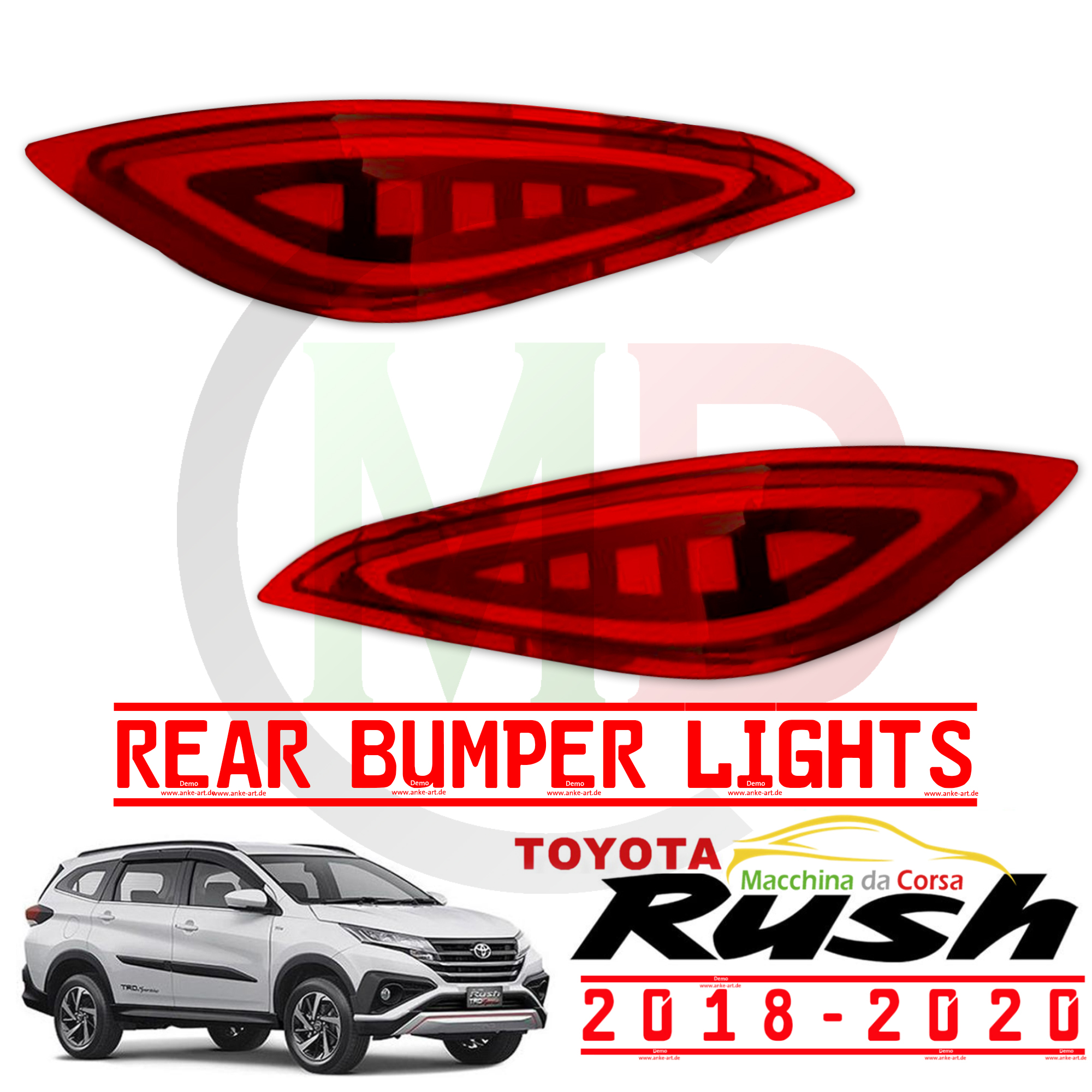 Rear Bumper Lights for Toyota Rush 2018-2020 | Lazada PH