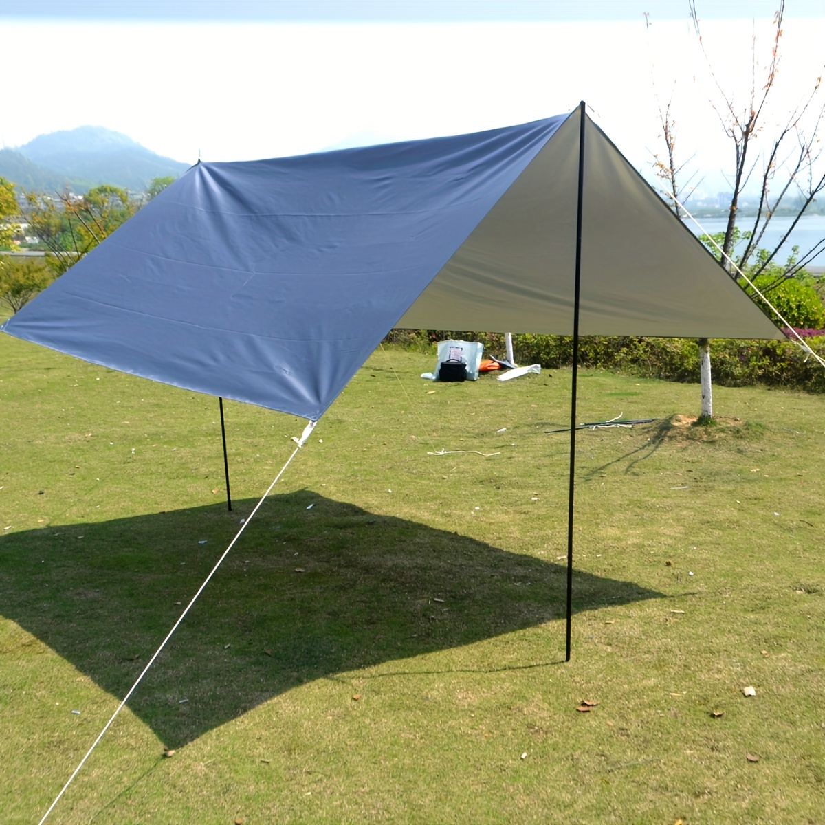3x4.5m Awning Waterproof Tarp Tent Shade Ultralight Garden Canopy ...