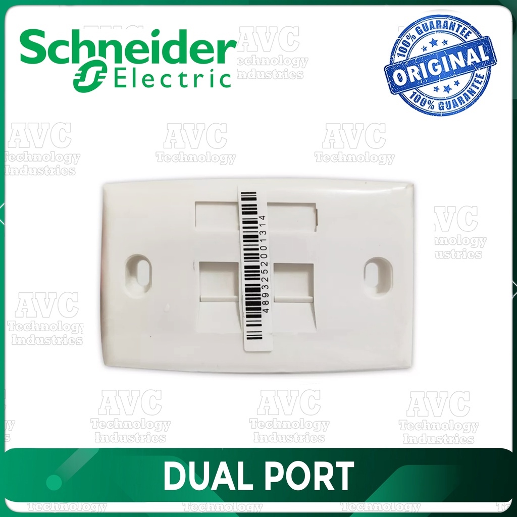 SCHNEIDER CaT6 UTP Faceplate Single Port and Dual Port | Lazada PH