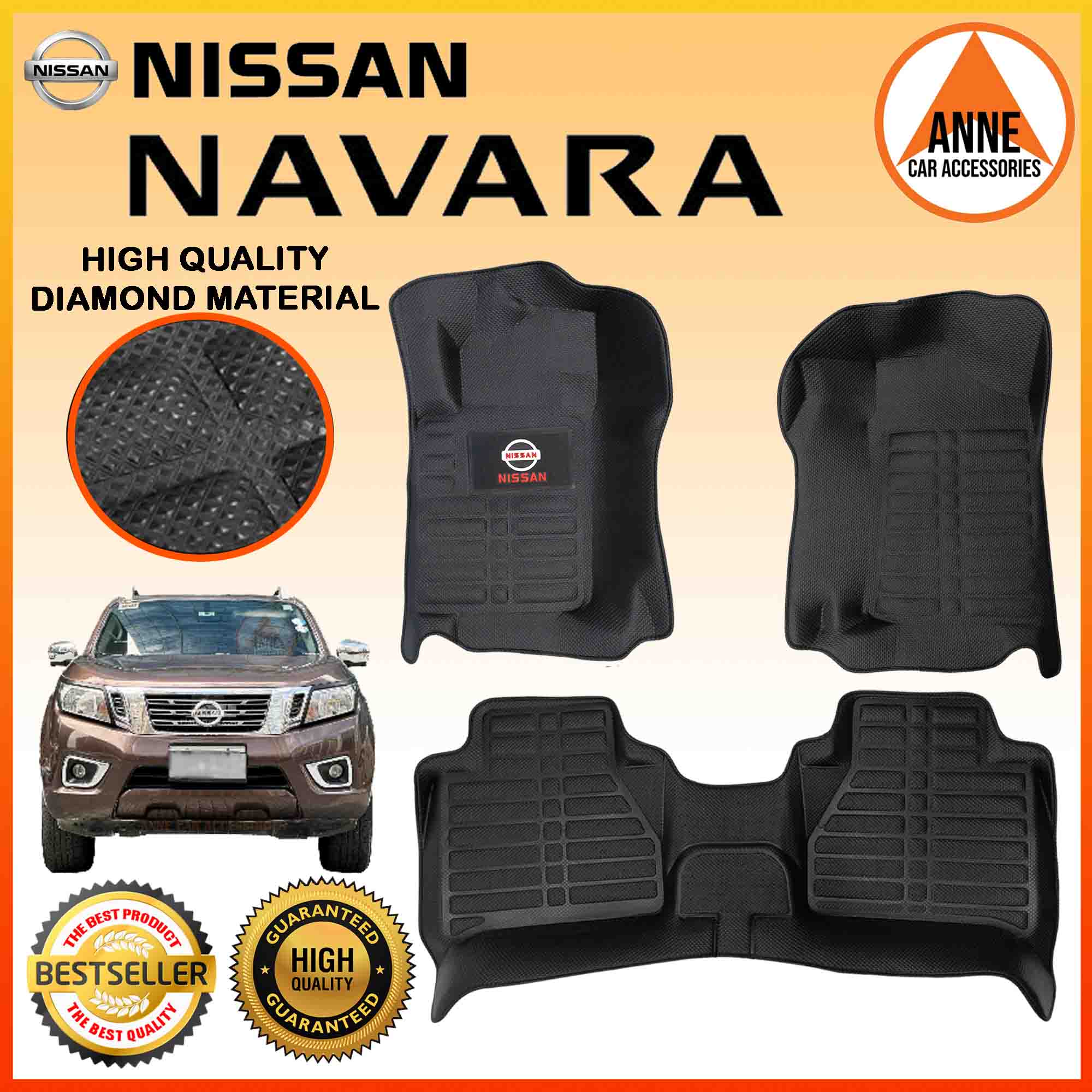 5D Black / 5D Carbon Fiber / TPE Deep Dish for Nissan Navara VL EL ...