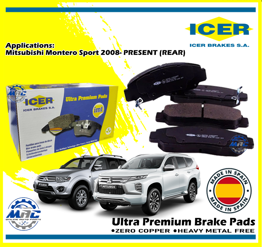 Mitsubishi Montero Sport 2008-PRESENT ICER 181719 Ultra Premium REAR ...