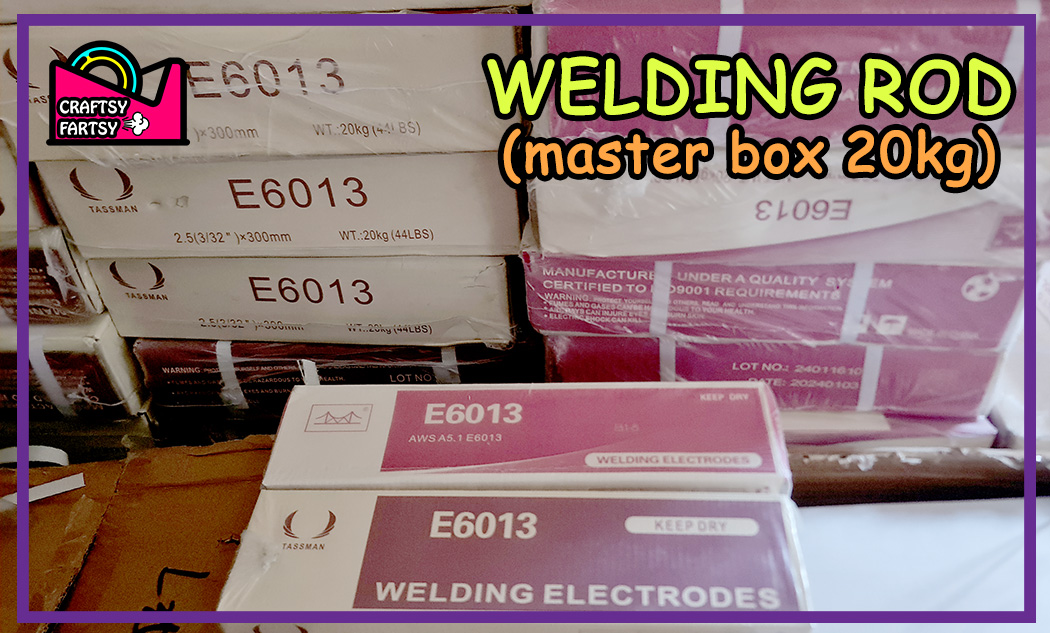 (PER CARTON - 20KG) Golden Bridge/TASMAN Welding Rod 6013 1/8" 3.2mm, 3 ...