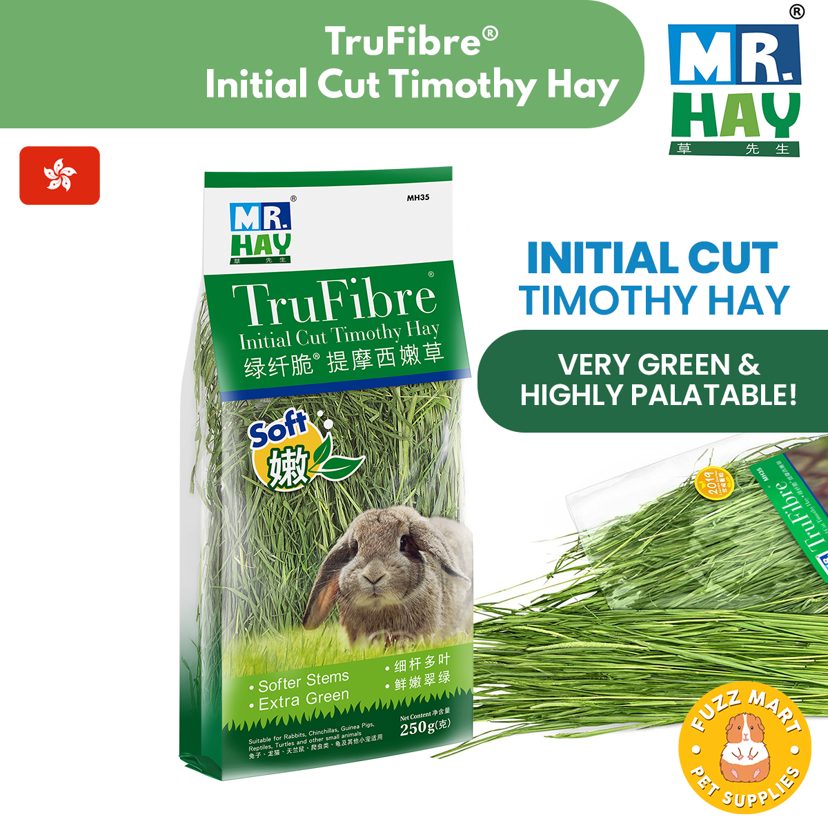 Mr. Hay TruFibre INITIAL CUT Timothy Hay 250g | Lazada PH