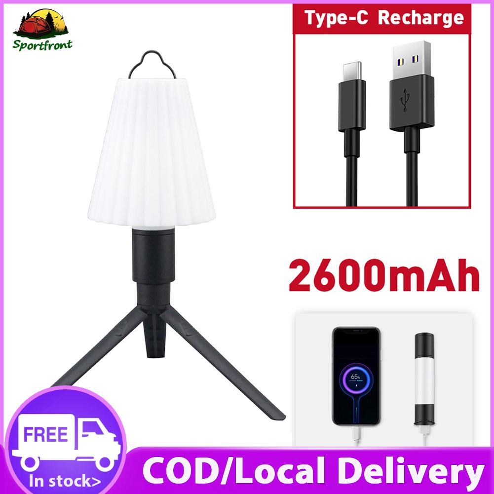 [Local Delivery] Flashlight Camping USB Rechargeable Hanging Tent Lamp ...
