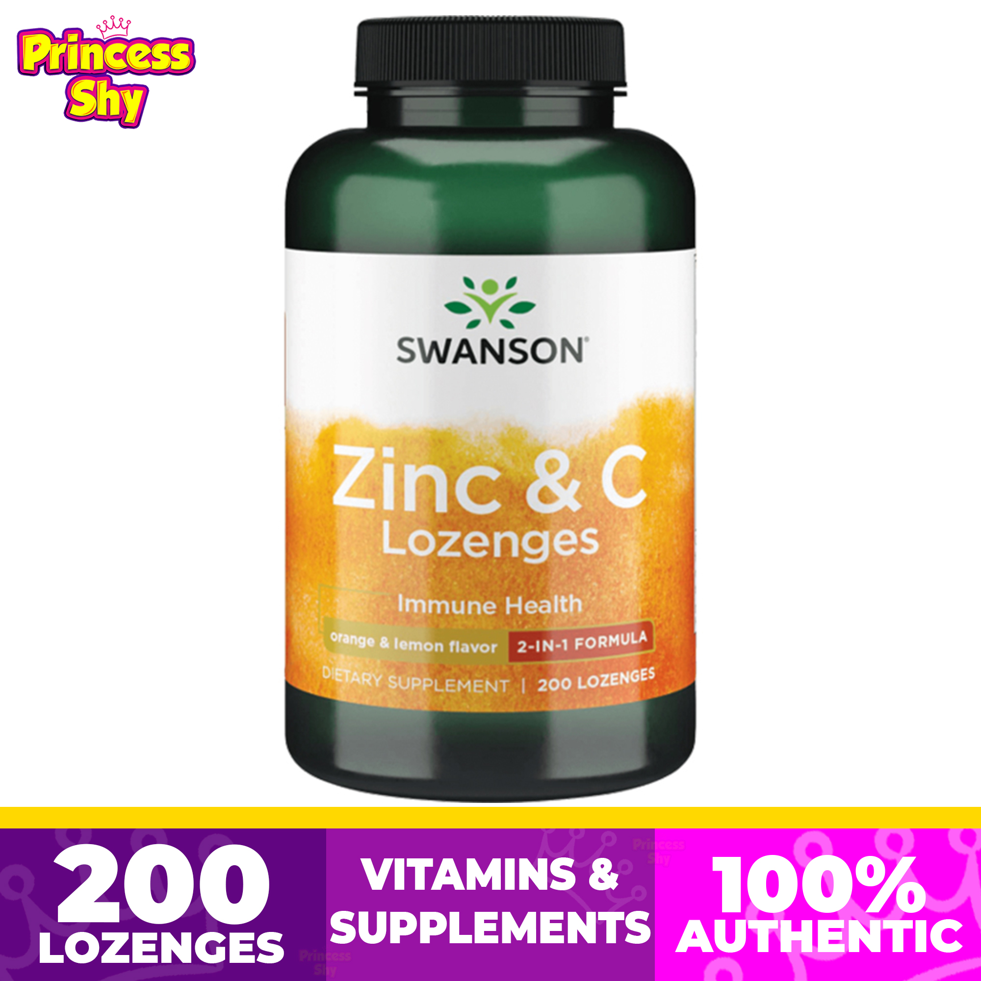 Swanson Zinc & C Lozenges Orange & Lemon Flavor 200 Lozenges | Lazada PH
