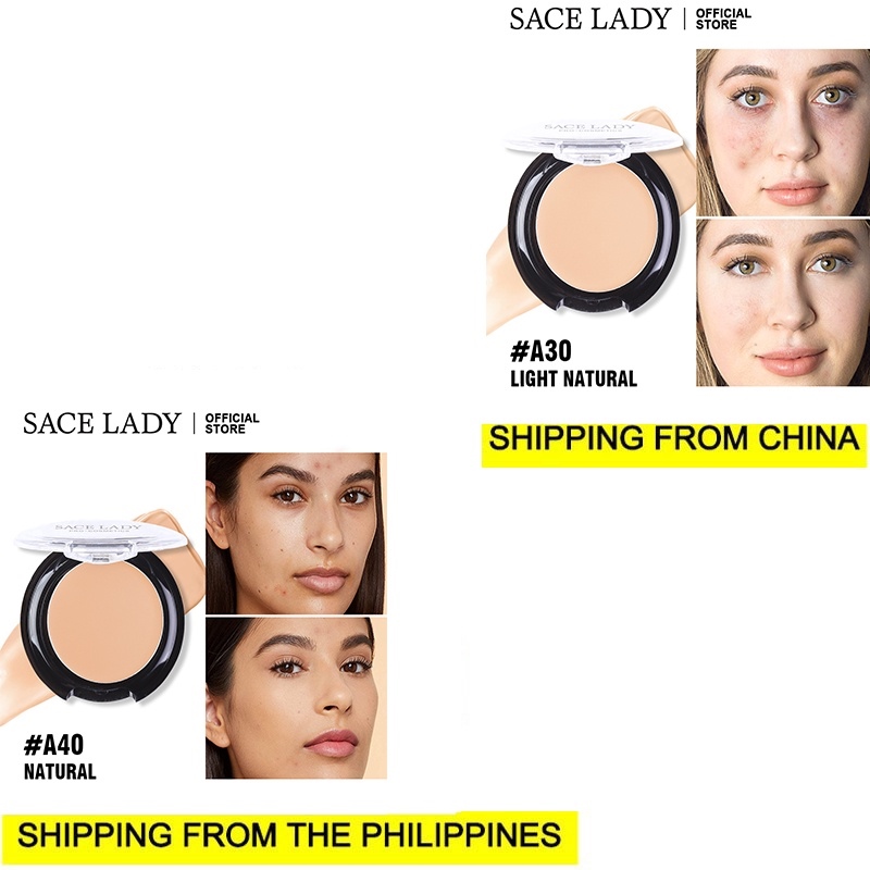SACE LADY Waterpoof Cream Concealer Oil Control Cover Acne Blemishe ...