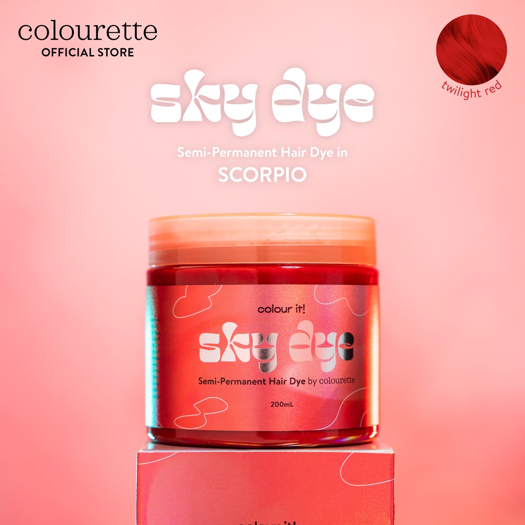 Colourette Sky Dye in Scorpio [Red, Semi-Permanent Hair Dye ...