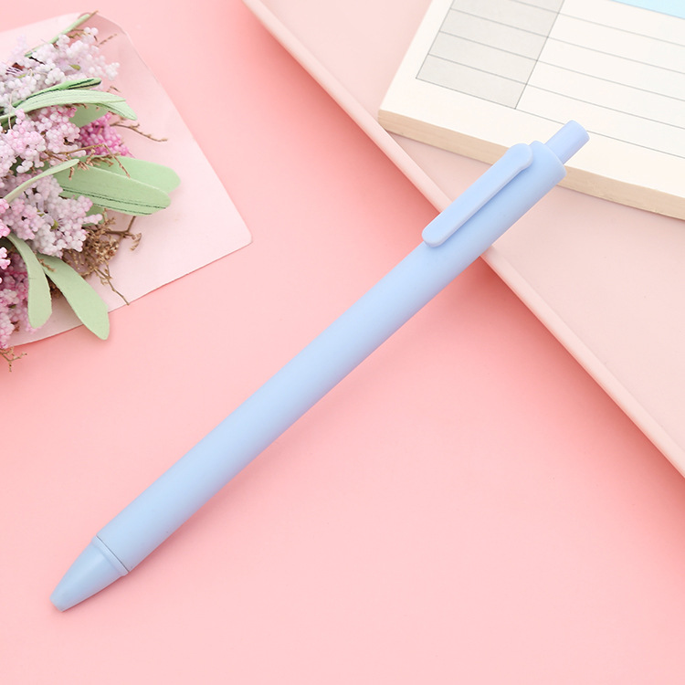 Gel pen Original Morandi Push Action Neutral Pen 0.5mm Bullet Macaron ...