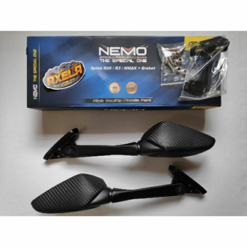Nemo Long Stem Side Mirror R25 / R3 / Nmax V1 / Nmax 2020 / Nmax V2.1 Y ...