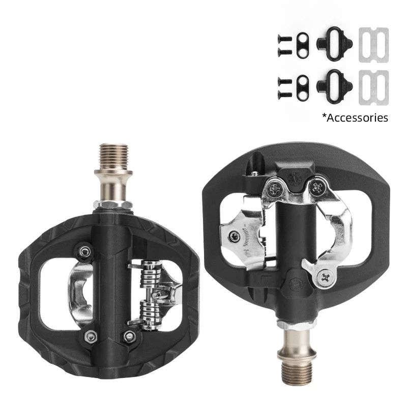 Bicycle Cleats Pedal MTB Self-Lock Pedals with Clips SPD Bike Pedal ...