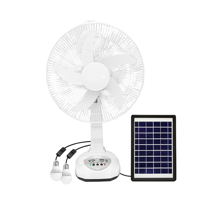 SKYCLEAR solar fan 14" Rechargeable fan 5W solar panel with LED ...