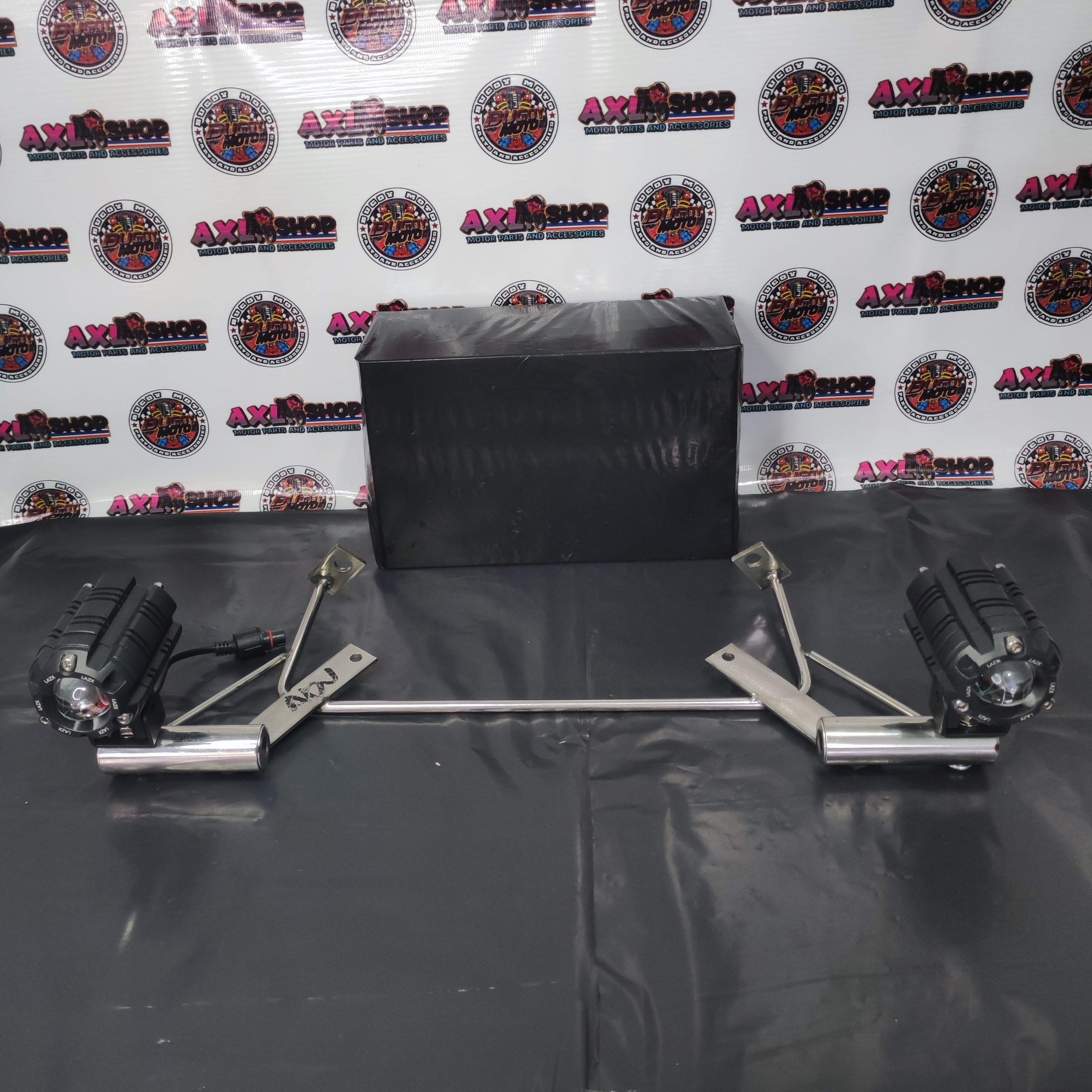 Honda ADV mdl bracket stainless and heavy duty mini driving light ...