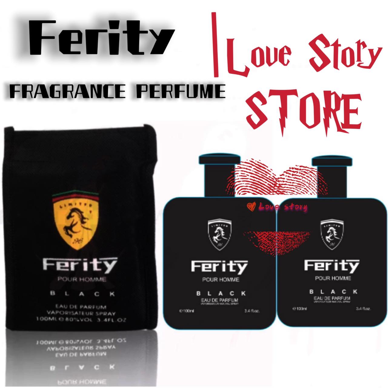 Love Story BUY ONE TAKE ONE LOVALI Ferity POUR HOMME Black EAU DE ...