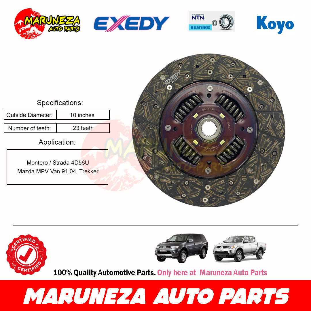 Exedy Clutch Disc Mitsubishi Montero/Strada 4D56 MBD-129 | Lazada PH