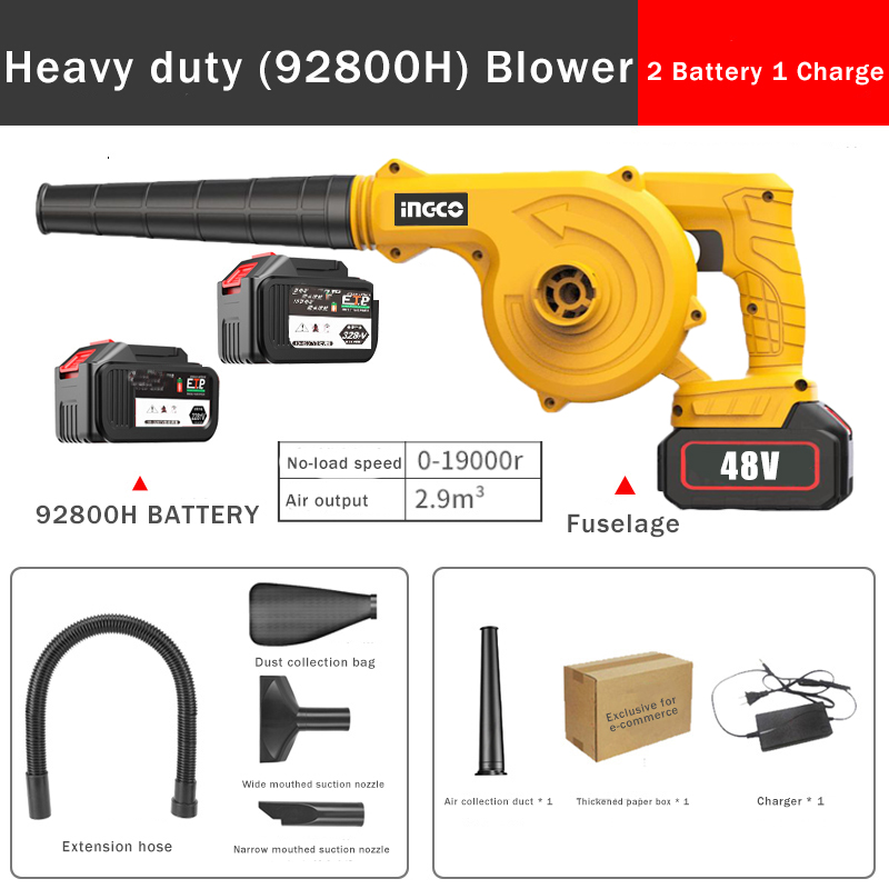 MUSIKO Cordless Lithium-Ion Air Blower 48V With Battery & Charger ...