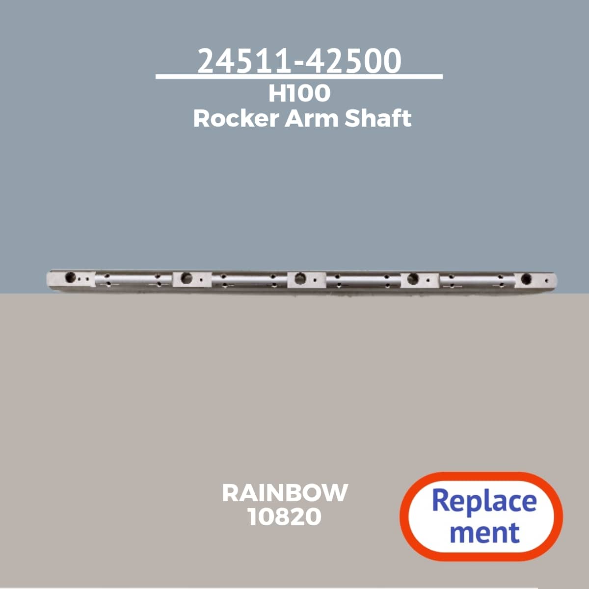 2451142500 Rocker Arm Shaft for HYUNDAI H100 [Replacement] Part #;24511 ...