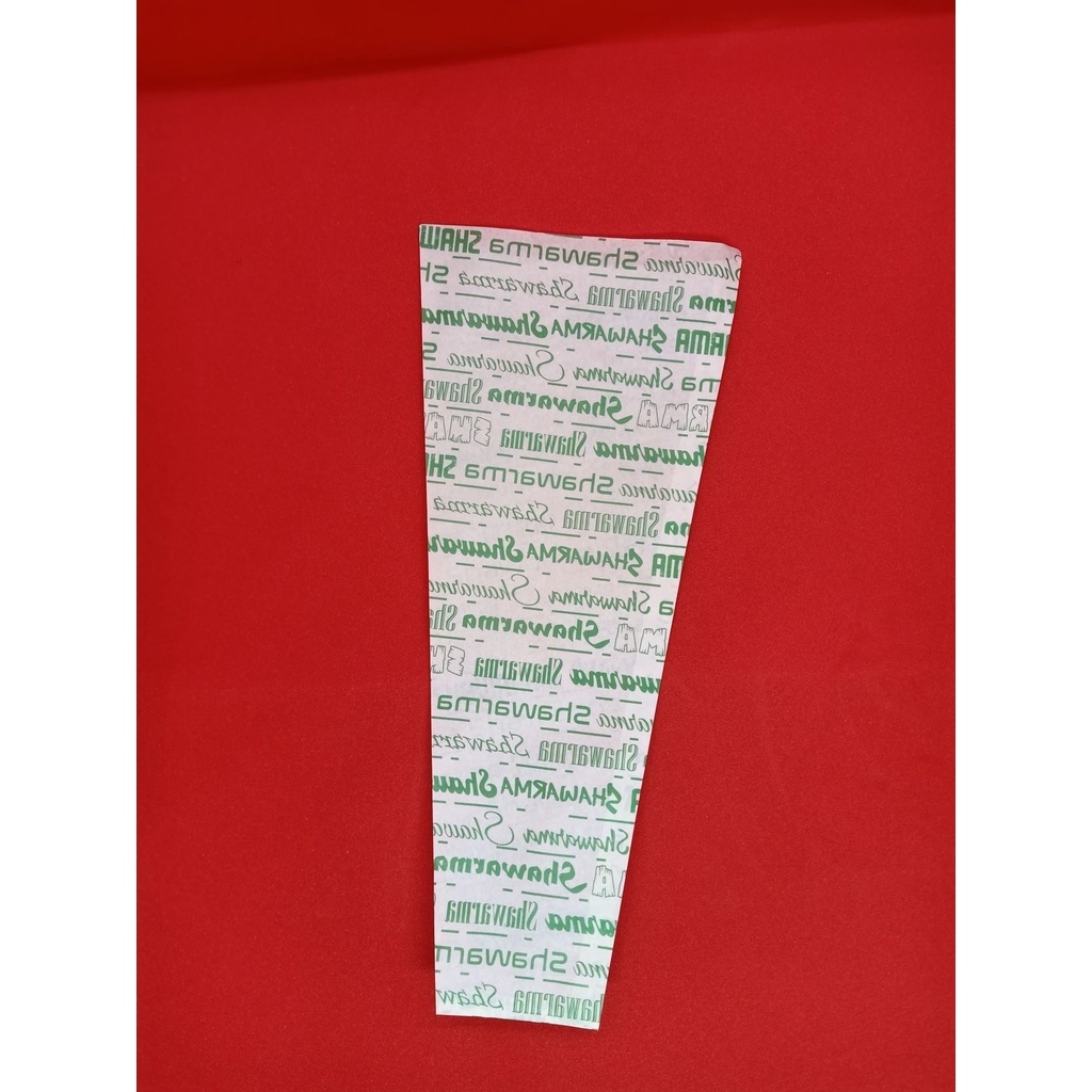 BUY NOW! Shawarma Wrapper Vintage Design (100pcs) Greaseproof Paper ...