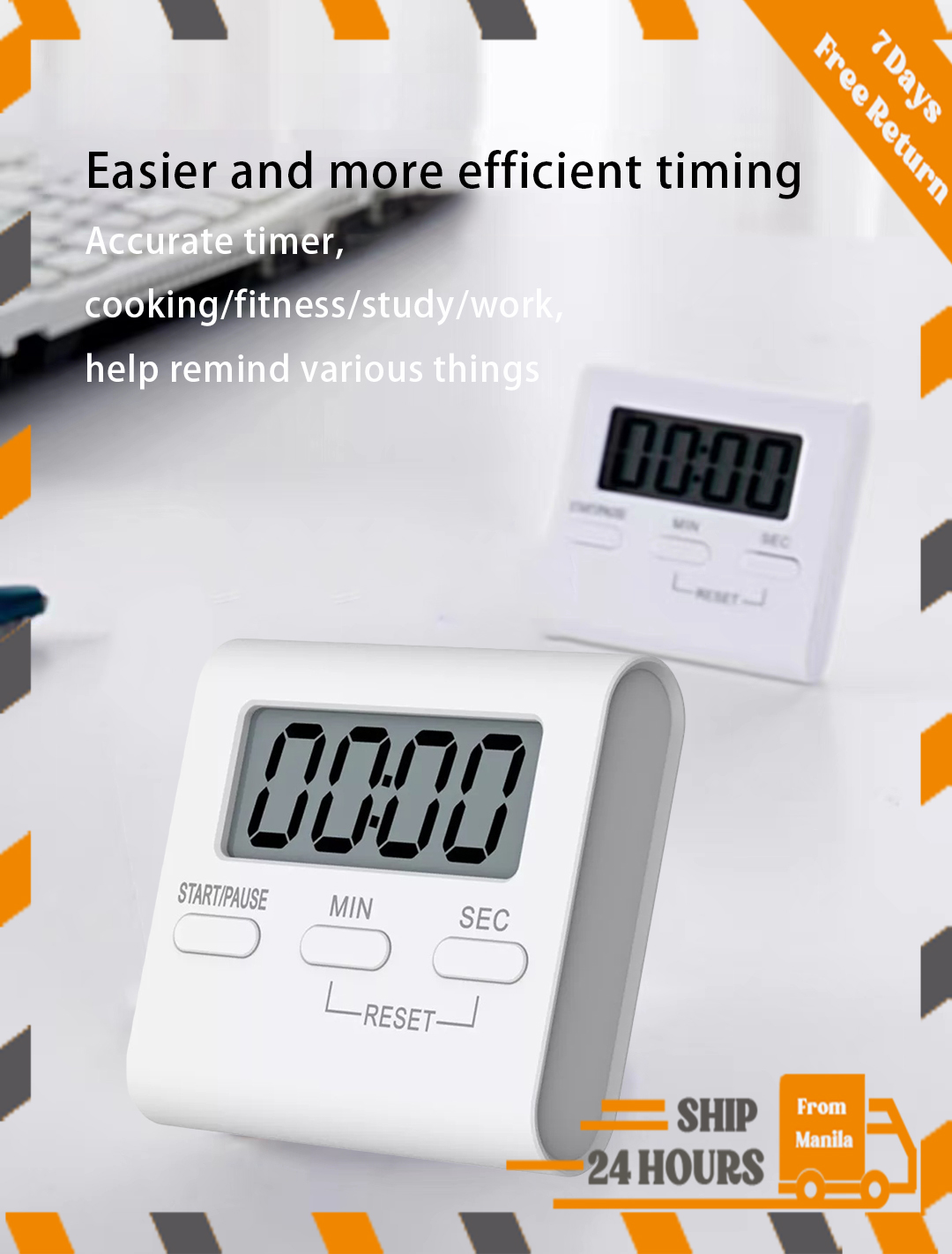 digital kitchen timer portable magnetic countdown timer kitchen timer stopwatch cooking ...