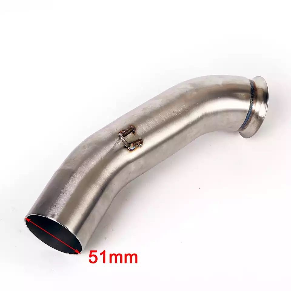 Exhaust Mid Pipe Connection 51mm For DUKE 125 250 390 RC250 RC390 17 ...