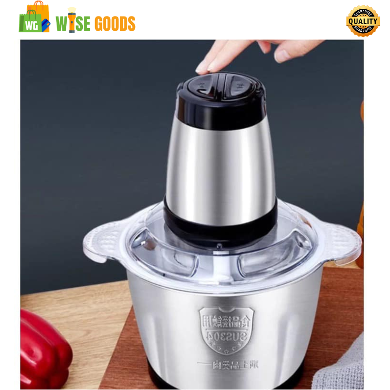 Electric Meat Grinder, Food Processor 2L Chopping Meat, Large Stainless ...