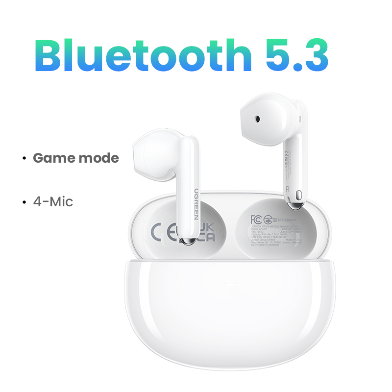UGREEN Hitune H5 Bluetooth Earphone TWS 5.3 Wireless Earphone 4-Mic Earbuds for SAMSUNG S23 S22 ...