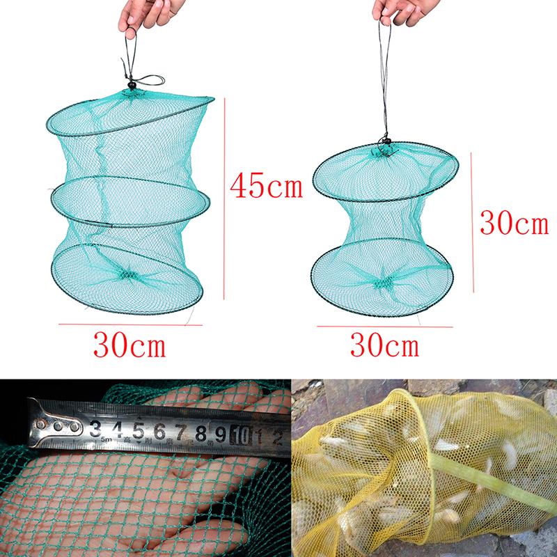 CHUA ????Ready Stock????Folding Round Metal Frame Nylon Mesh Crab ...
