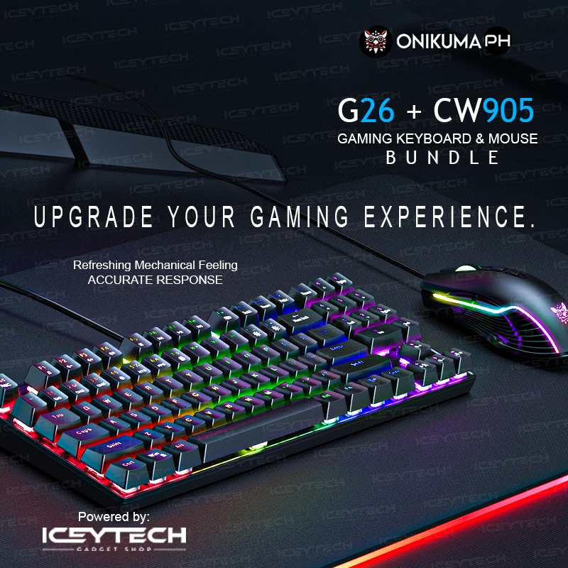 ONIKUMA G26 Mechanical Keyboard with CW905 Gaming Mouse | Lazada PH