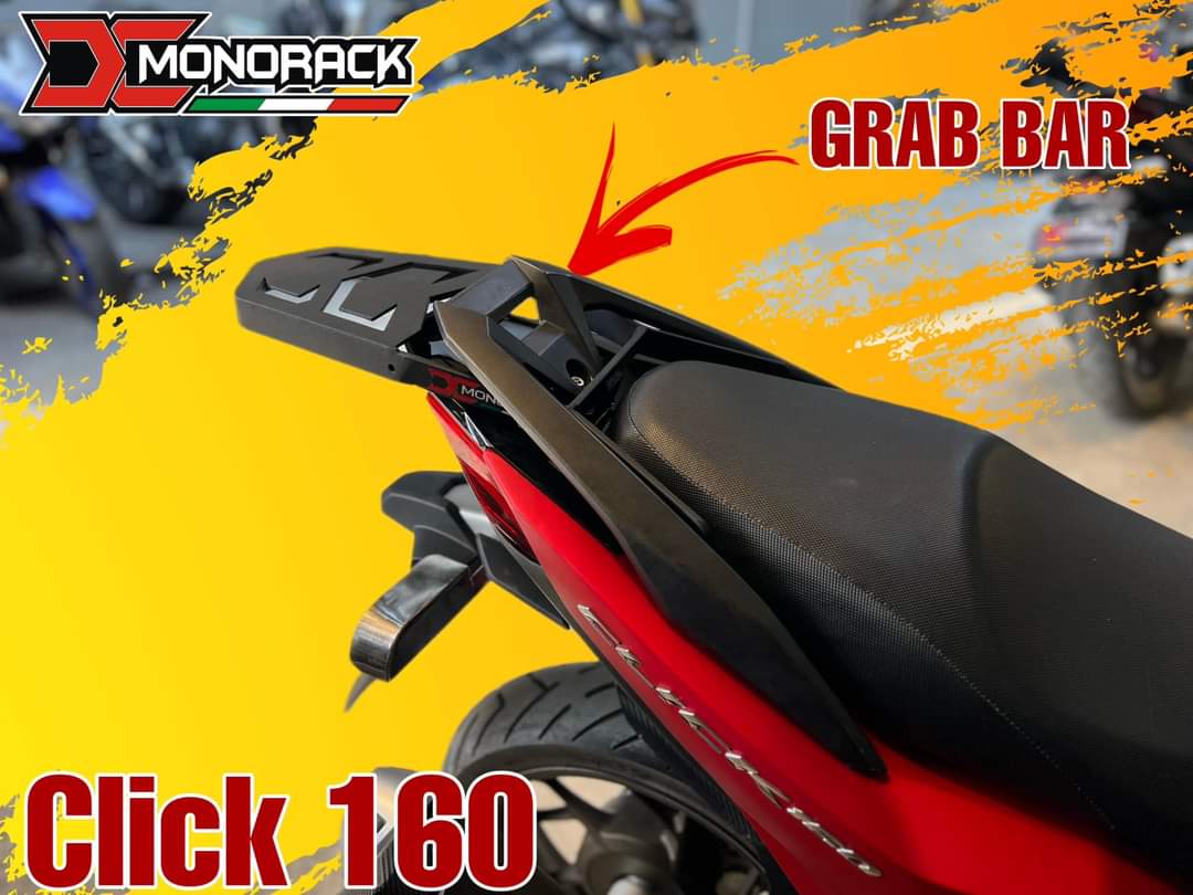 Honda Click 160 / No need to remove the grab bar / Topbox Bracket ...