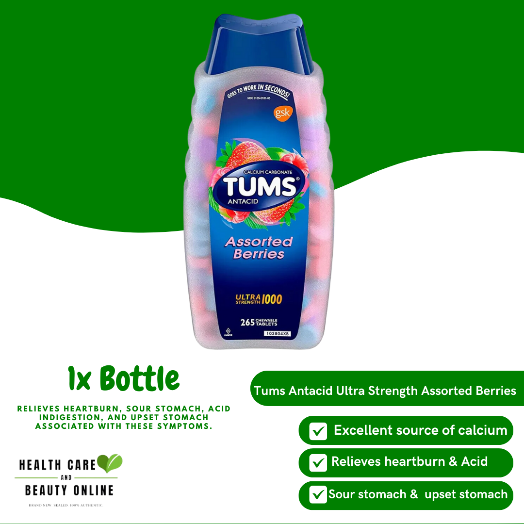 TUMS Antacid Assorted Berries 265 chewable tablets (100% AUTHENTIC) | Lazada PH