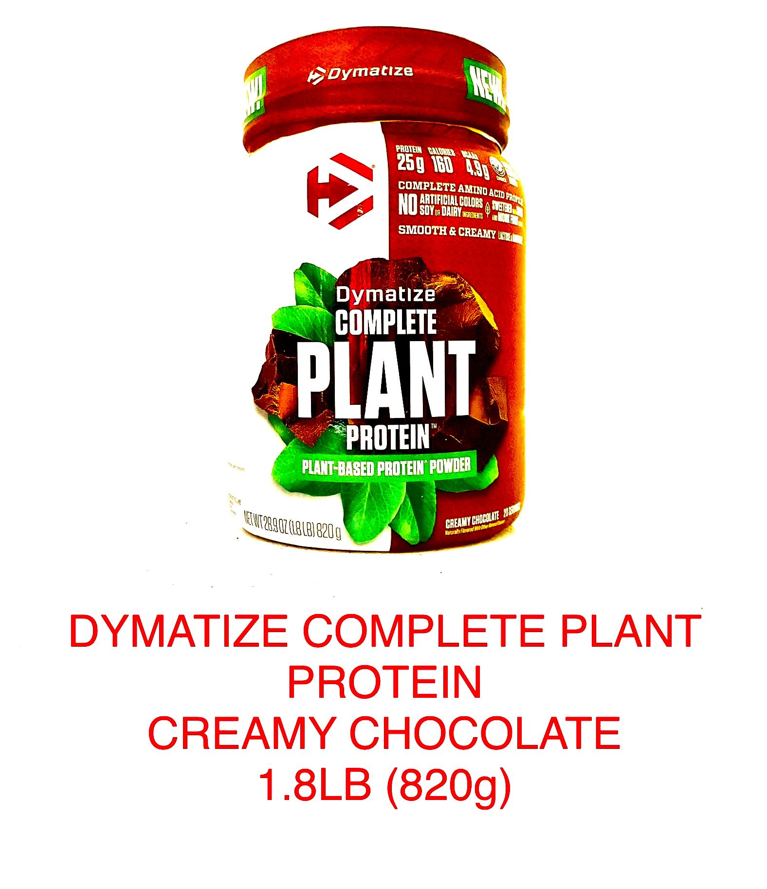Dymatize Complete Plant Protein Creamy Chocolate 1.8 Lb (820 g) Expiry ...
