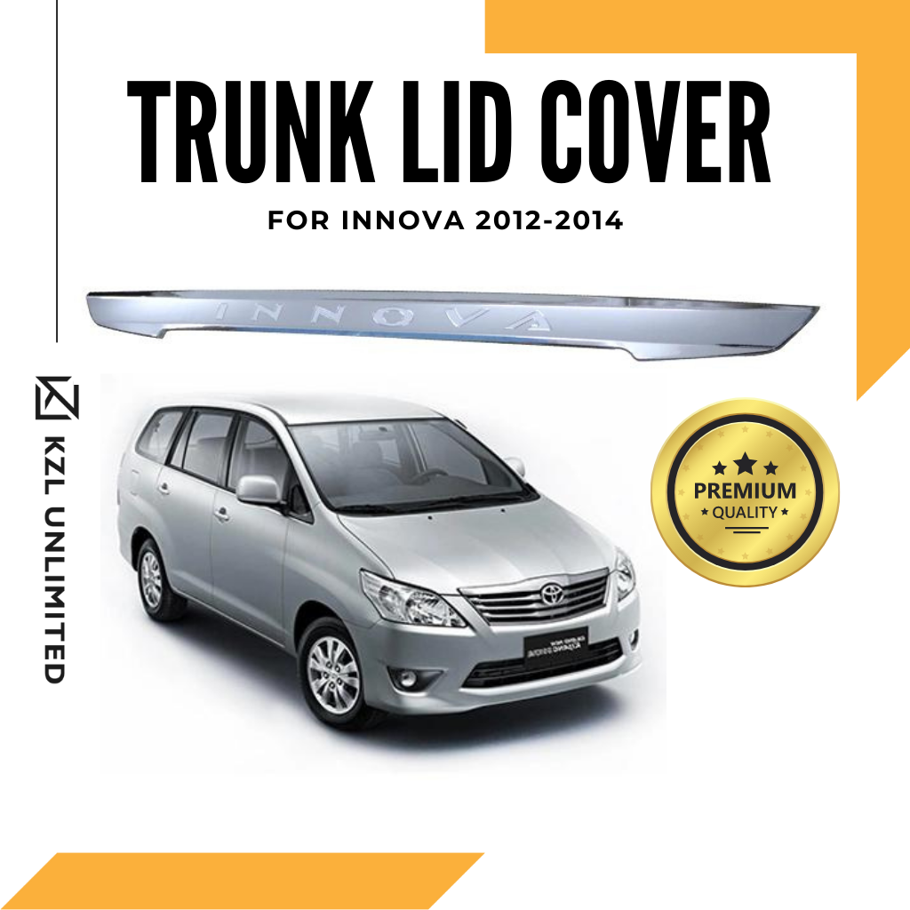 Rear Trunk Lid Cover Silver for Toyota Innova 2012-2014 | Lazada PH