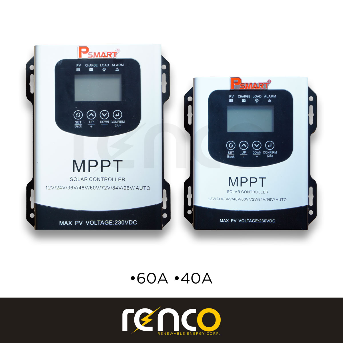 PSMART MPPT (60A / 40A) Solar Charge Controller 12V 24V 36V 48V 60V 72V 84V 96V | Lazada PH