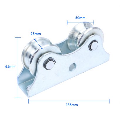 2 in 1 Sliding Gate Double Roller V Groove Sliding Gate Track Roller ...