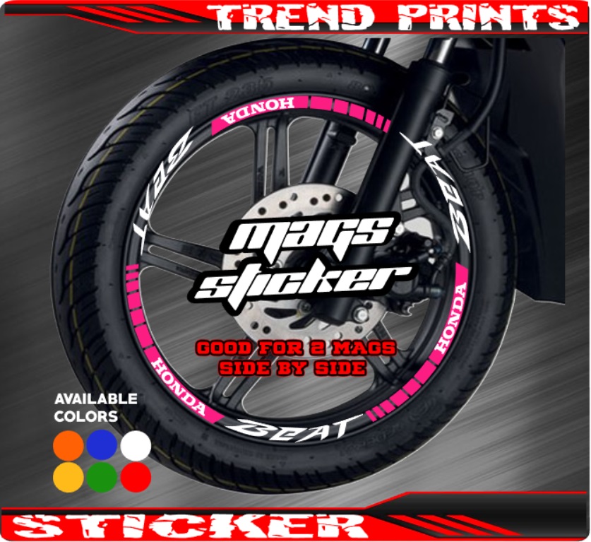 HONDA BEAT MAGS STICKER DECALS set | Lazada PH