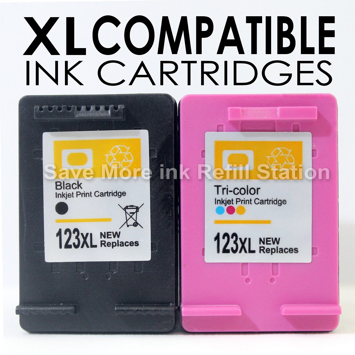 Brand new Compatible ink Cartridges 123XL Black & Tri-Color for HP ...