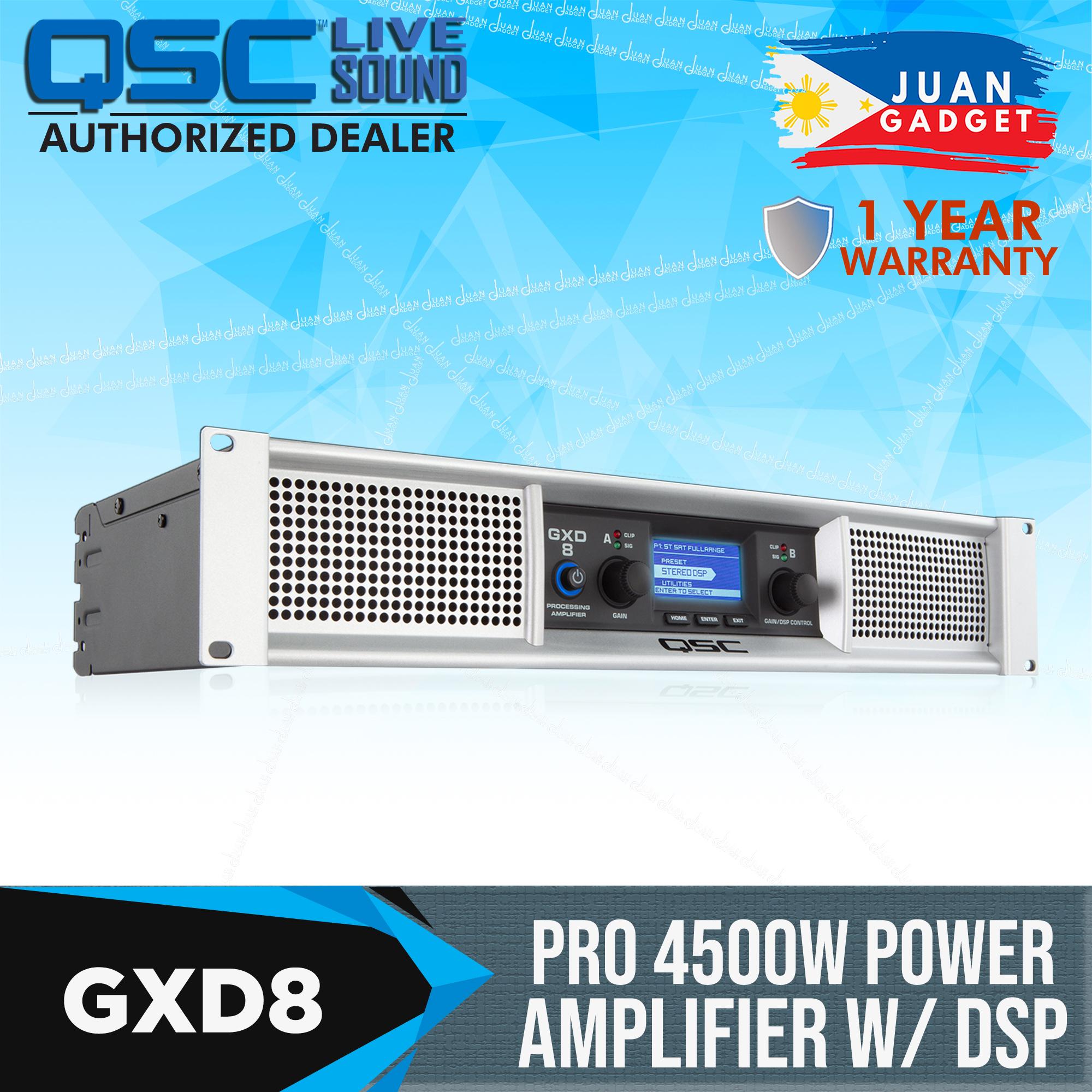 QSC GXD 8 Professional 4500W Power Amplifier with DSP | JG Superstore ...