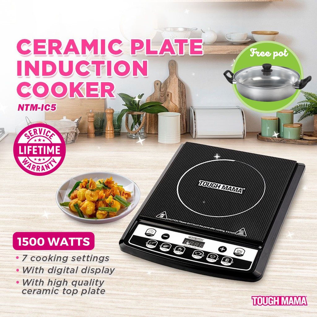 Tough Mama NTM-IC5 Ceramic Top Plate Induction Cooker Electric Stove ...