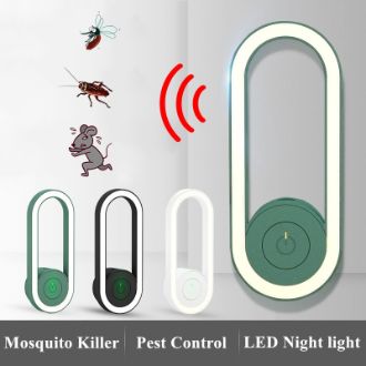 Mosquito Repellant Night Light Insect Repellent Ultrasonic Night Light ...