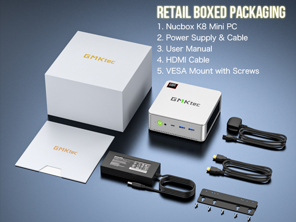 GMKtec K8 Mini PC AMD Ryzen 7 8845HS Mini PC Windows 11 pro DDR5 PCIe4 ...