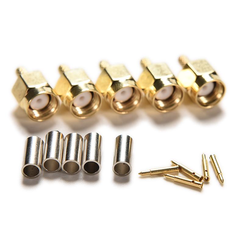 Sma Antenna Connectors 10 Pcs SMA Male Plug Crimp RG174 RG316 LMR100 ...
