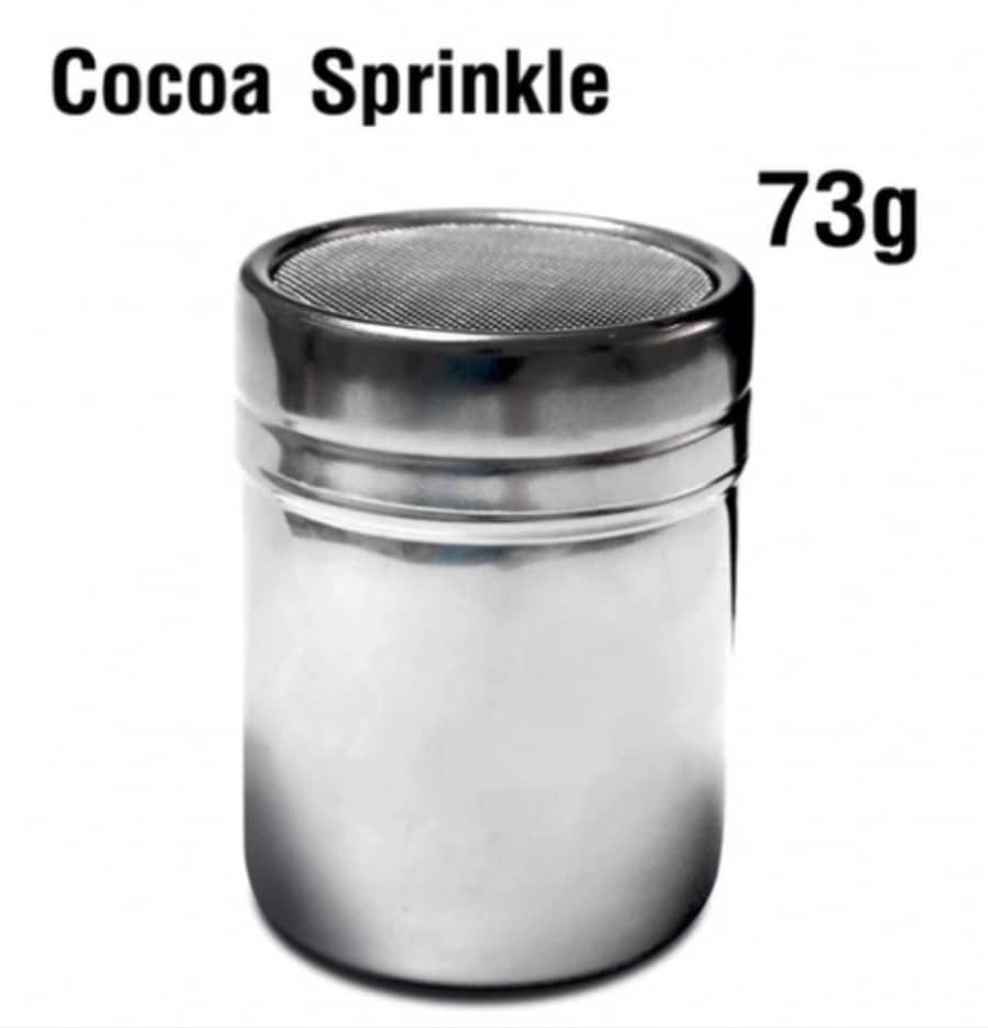 Stainless Powder Shaker with Sieve for sprinkles of powder on drinks ...