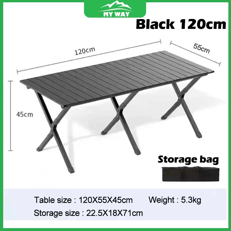 Outdoor folding Camping tables Portable aluminum alloy picnic tables ...