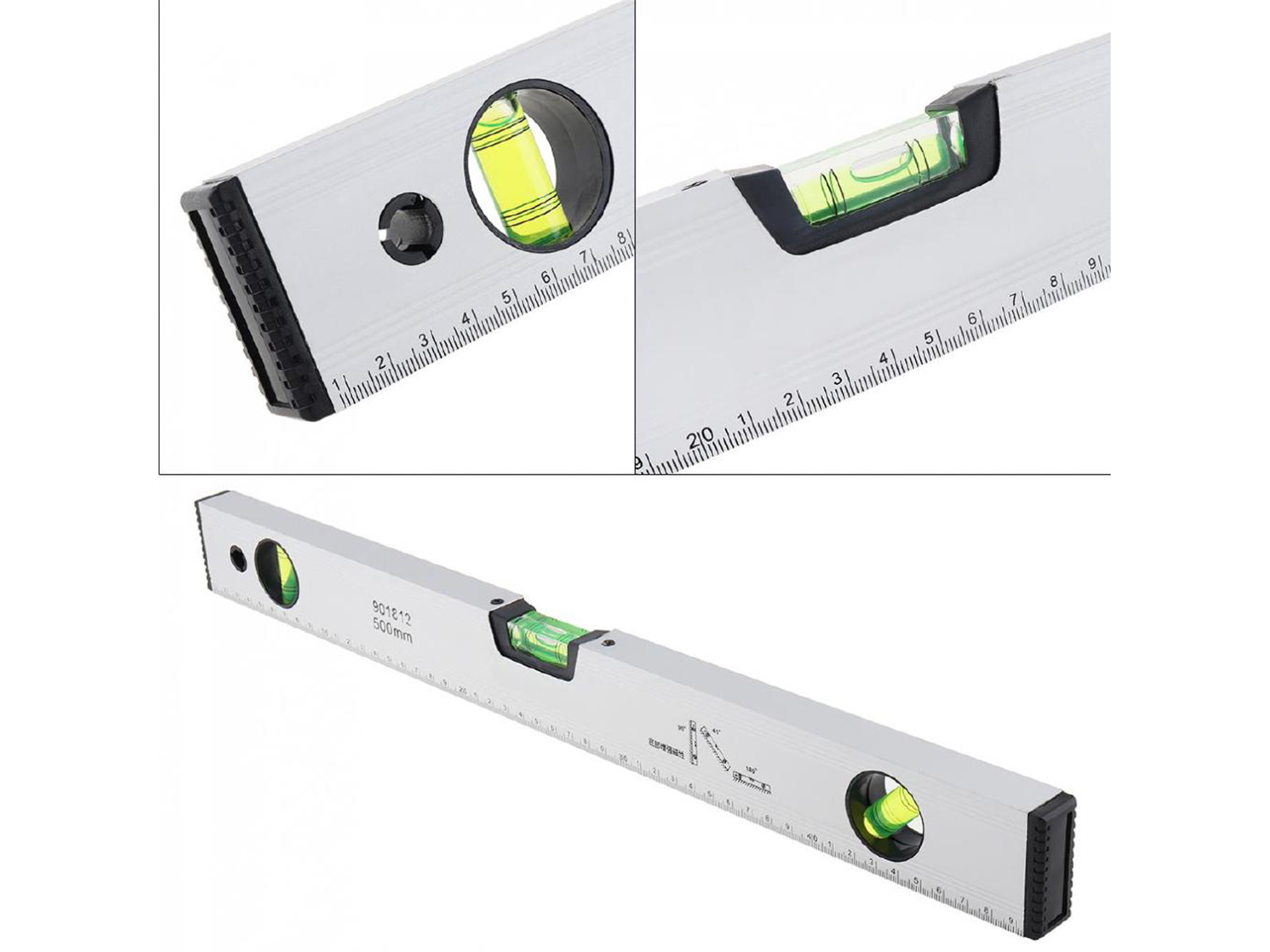 High Precision Water Level Horizontal Vertical Ruler Spirit Level ...