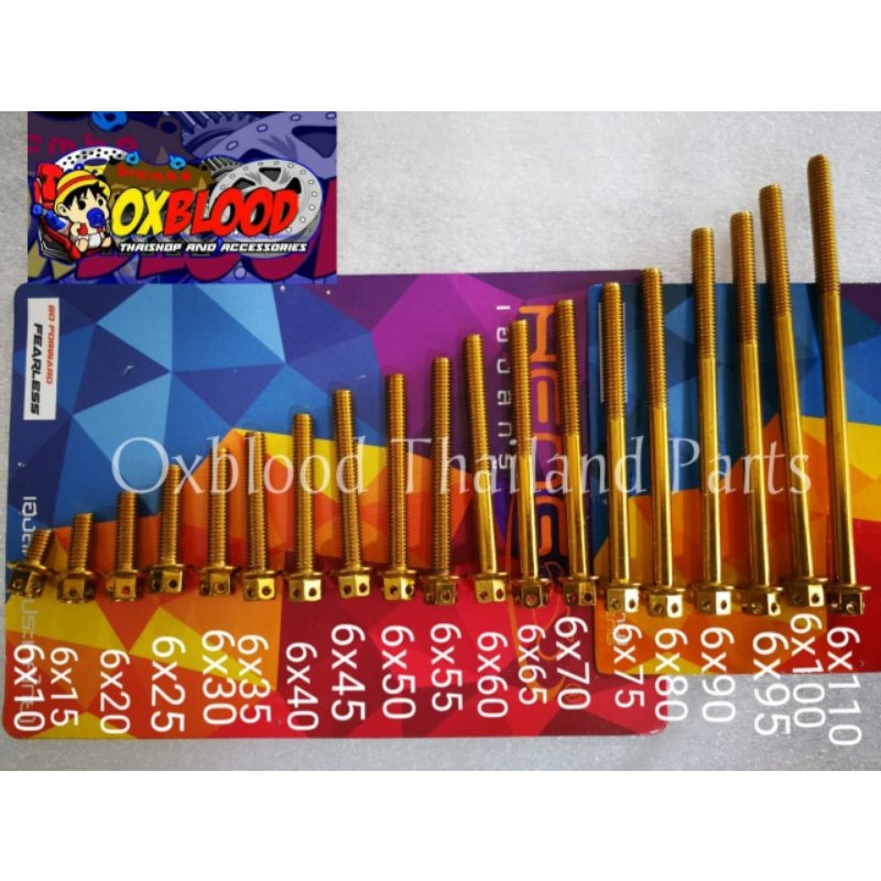 Heng Flower bolts 6x10/6x15/6x20/6x25/6x30/6x35/6x40/6x45/6x50/6x55 ...