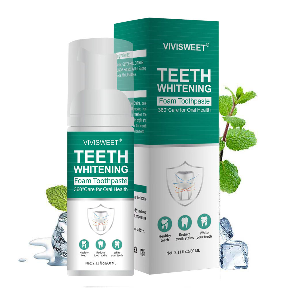 Teeth Whitening Hunmui Toothpaste Cleansing Teeth Mousse Remove Plaque ...
