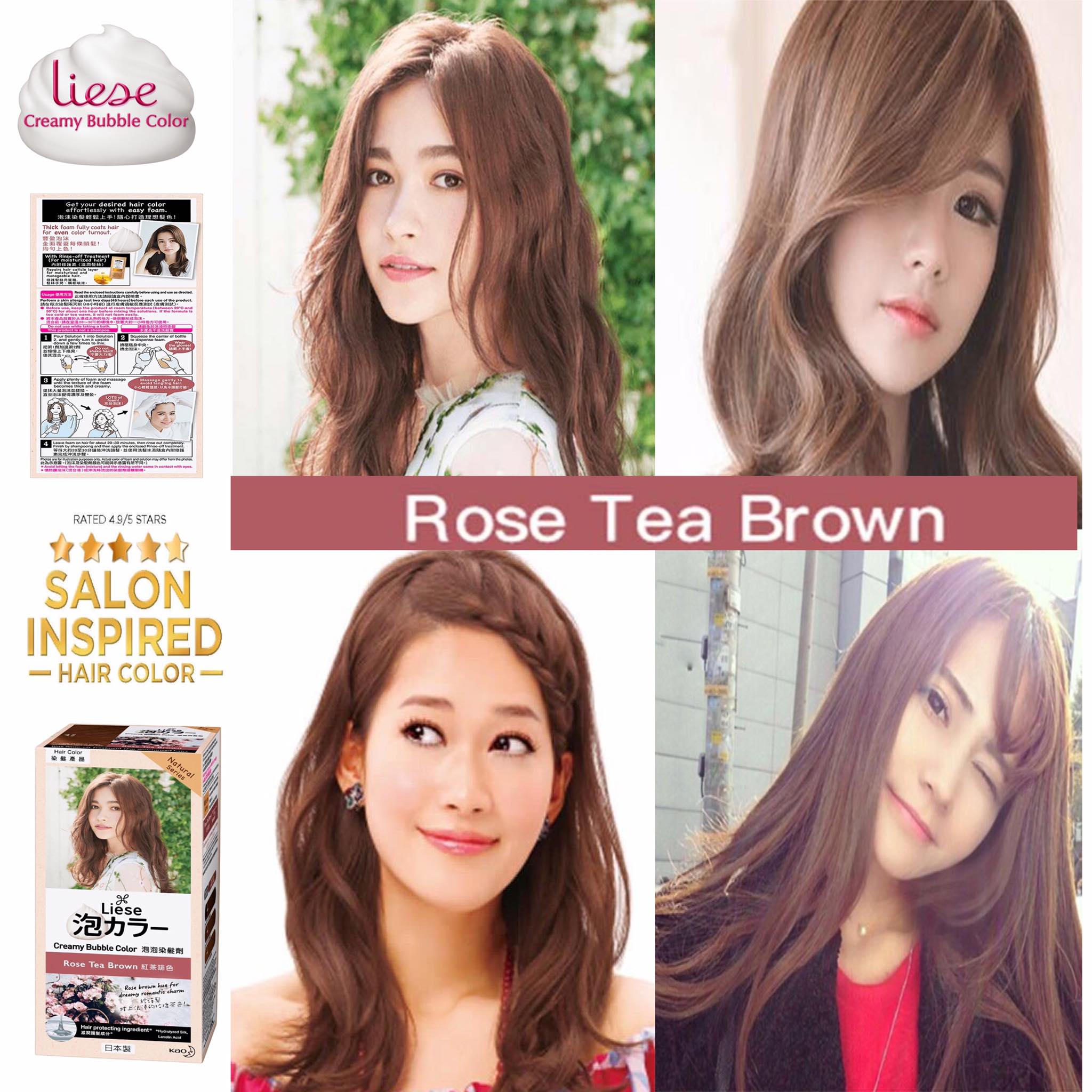 Rose Tea Brown Hair