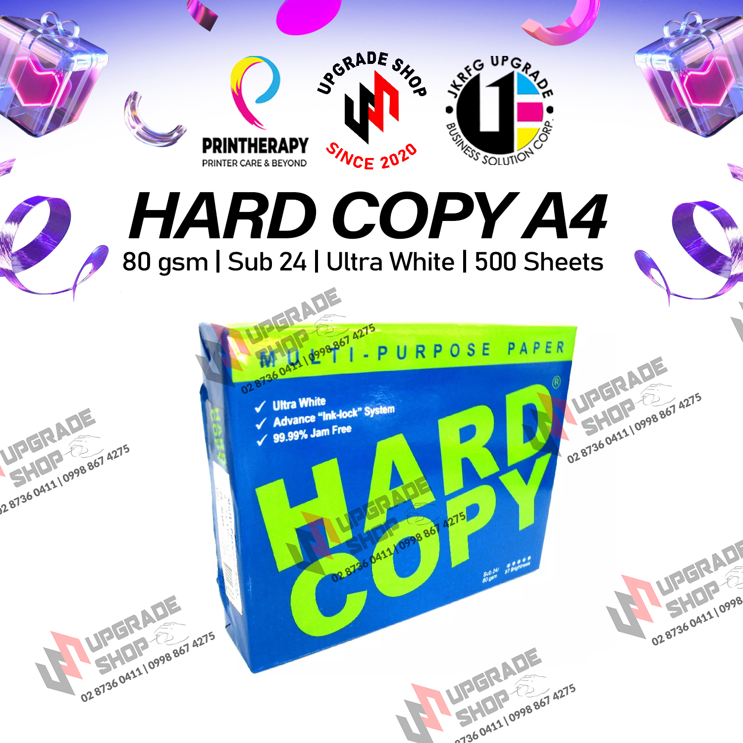 Hard Copy A4 80 gsm | Sub 24 | Per Ream | Lazada PH