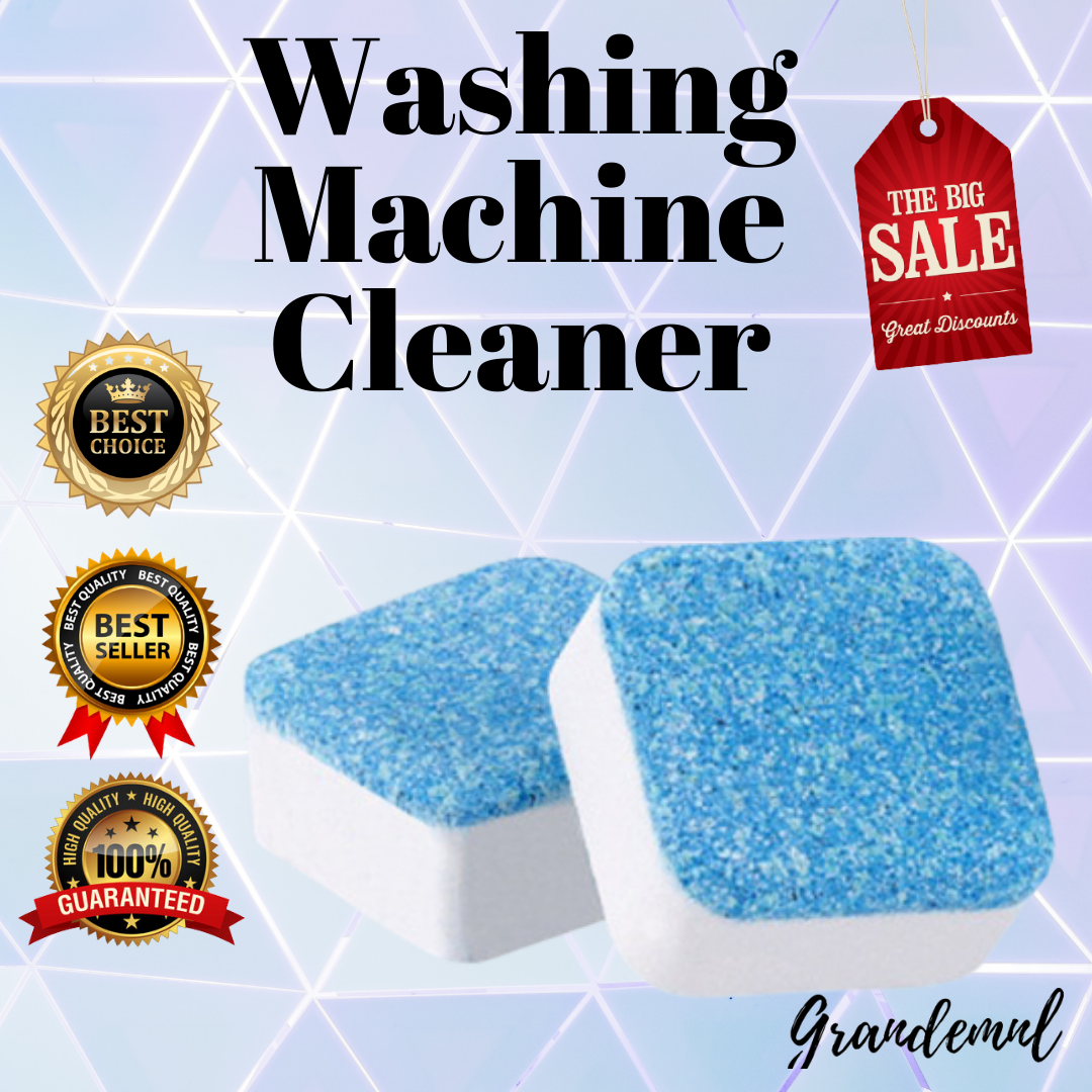 NB Best Seller 12 PIECES WASHING MACHINE CLEANER Solid Tablet Washing ...